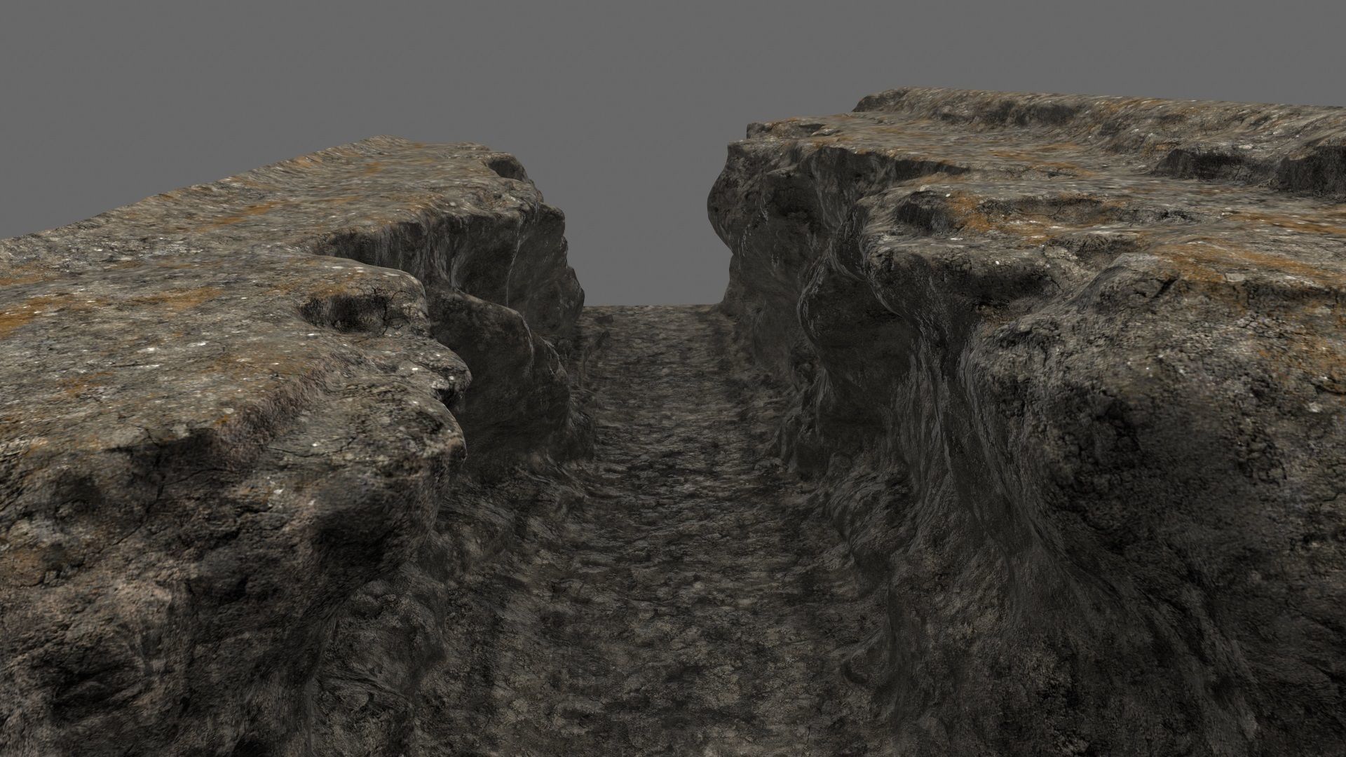 3D model canyon 4 man on edge of cliff VR / AR / low-poly | CGTrader