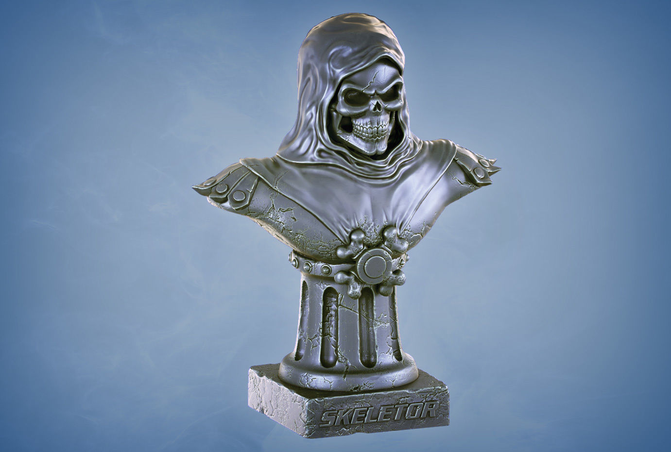 Skeletor Bust 3D model 3D printable | CGTrader