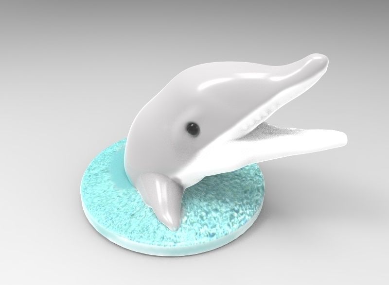 Dolphin Key Holder 3D model 3D printable | CGTrader