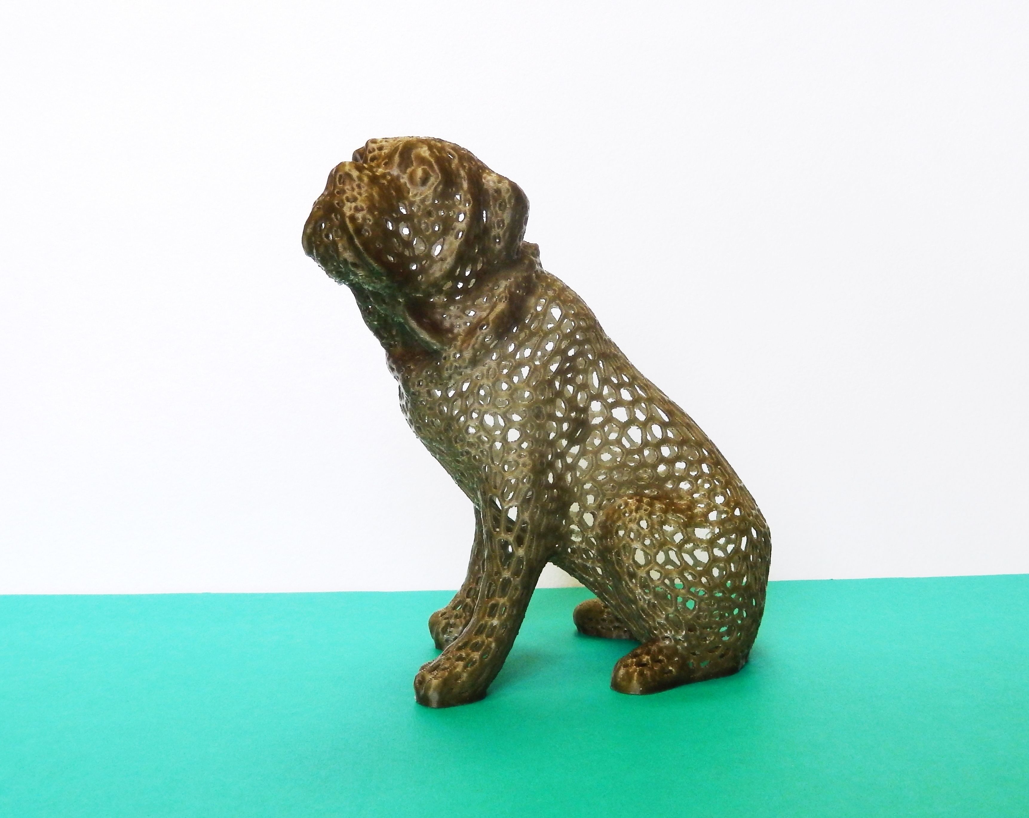 Dog Voronoi Design 3D model 3D printable | CGTrader