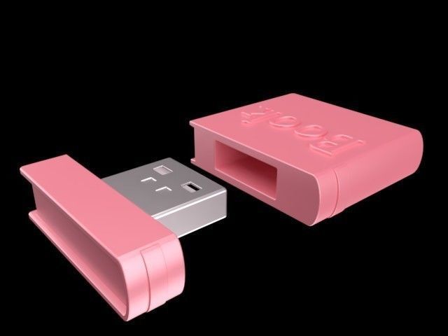 USB Stick in an Old Book 3D model | CGTrader