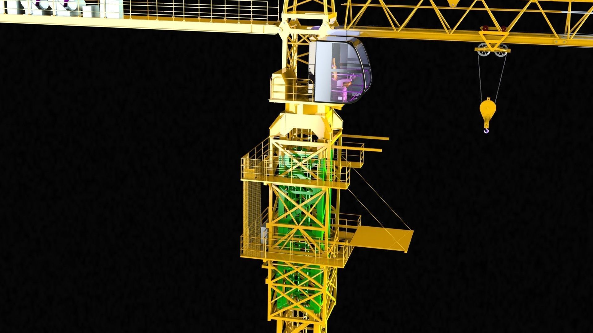 TOWER CRANE -ASSEMBLY- free 3D model | CGTrader