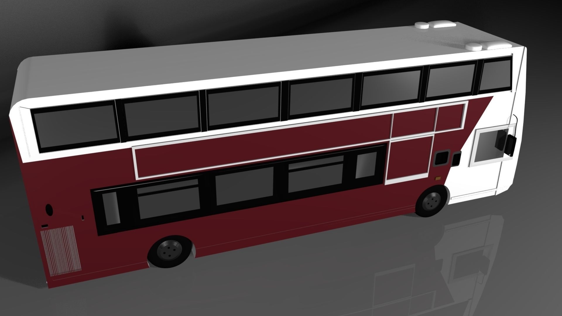 Edinburgh Bus free 3D model | CGTrader