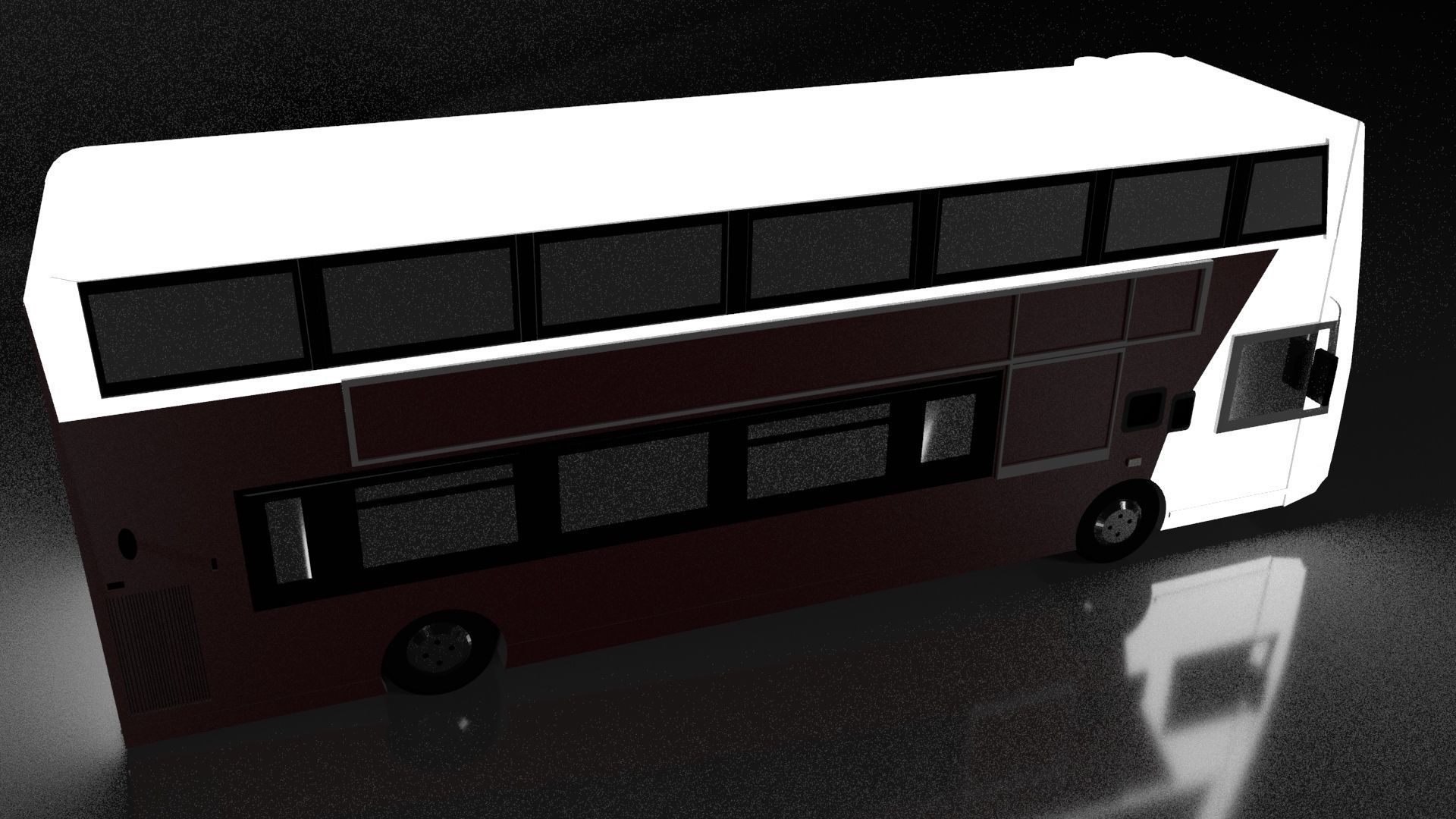 Edinburgh Bus free 3D model | CGTrader