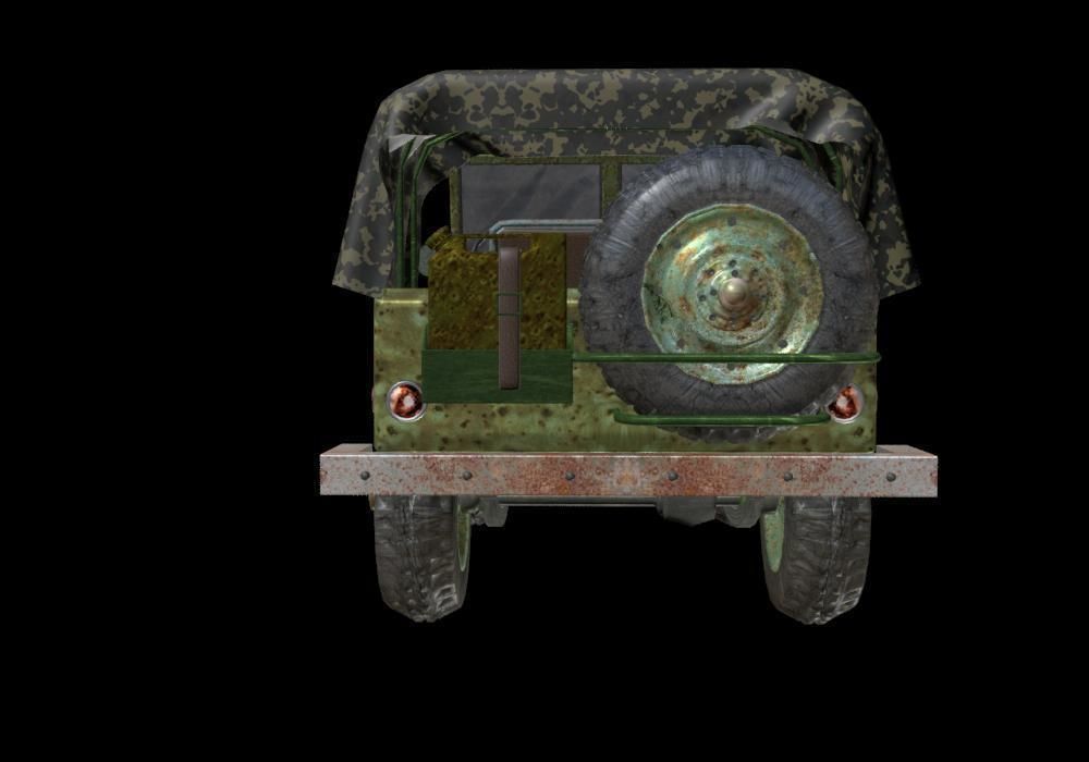 Russian military jeep 3D model | CGTrader