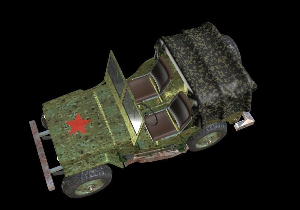 Russian military jeep 3D model | CGTrader