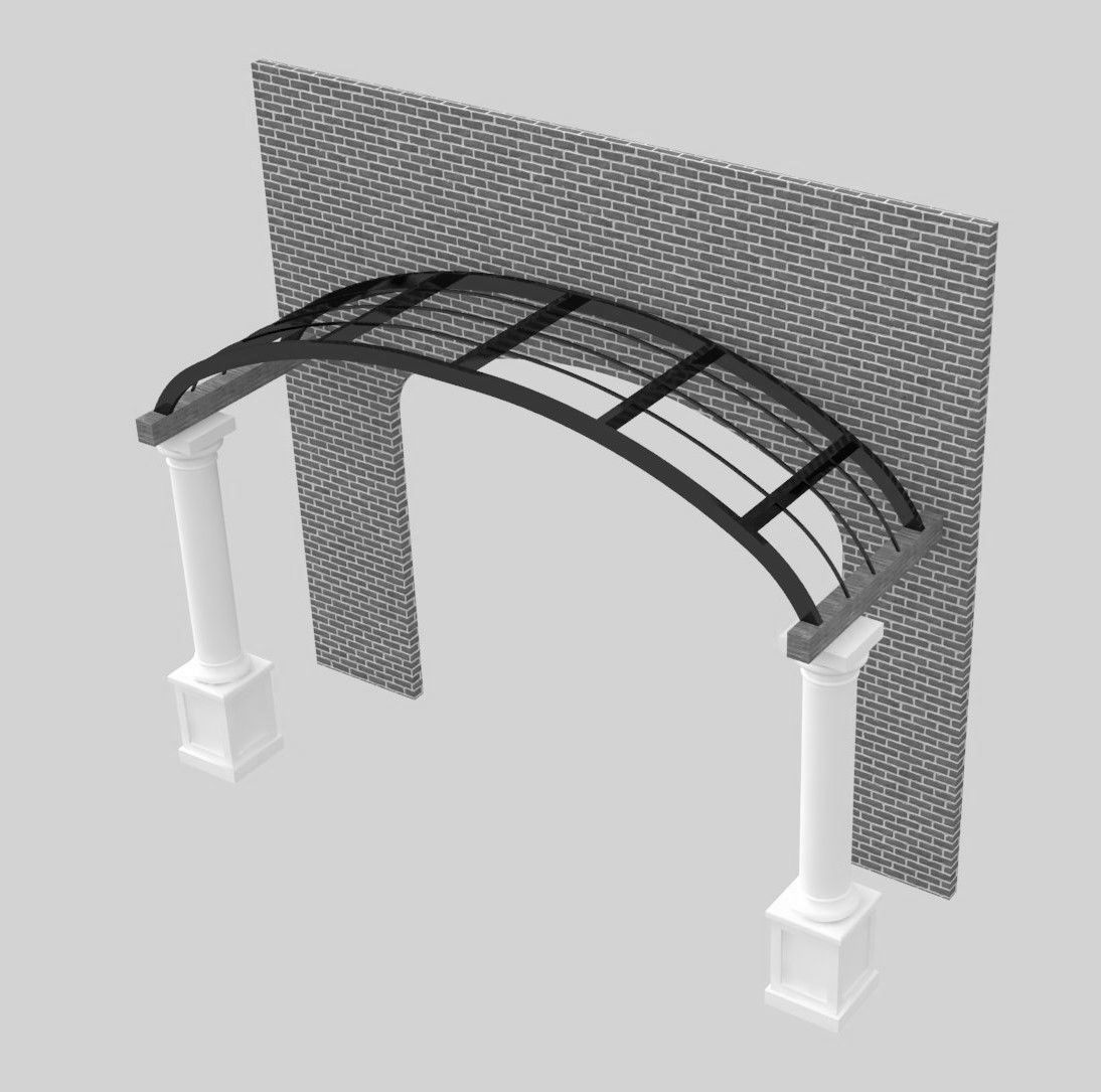 ARCHED WINDOW STOREFRONT 3D model | CGTrader