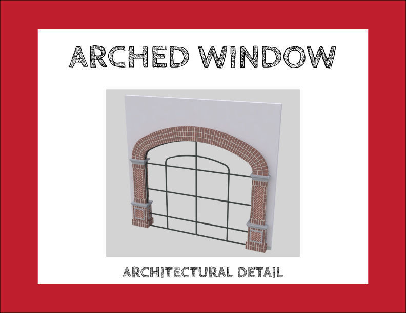 ARCHED WINDOW STOREFRONT FULL HEIGHT 3D model | CGTrader