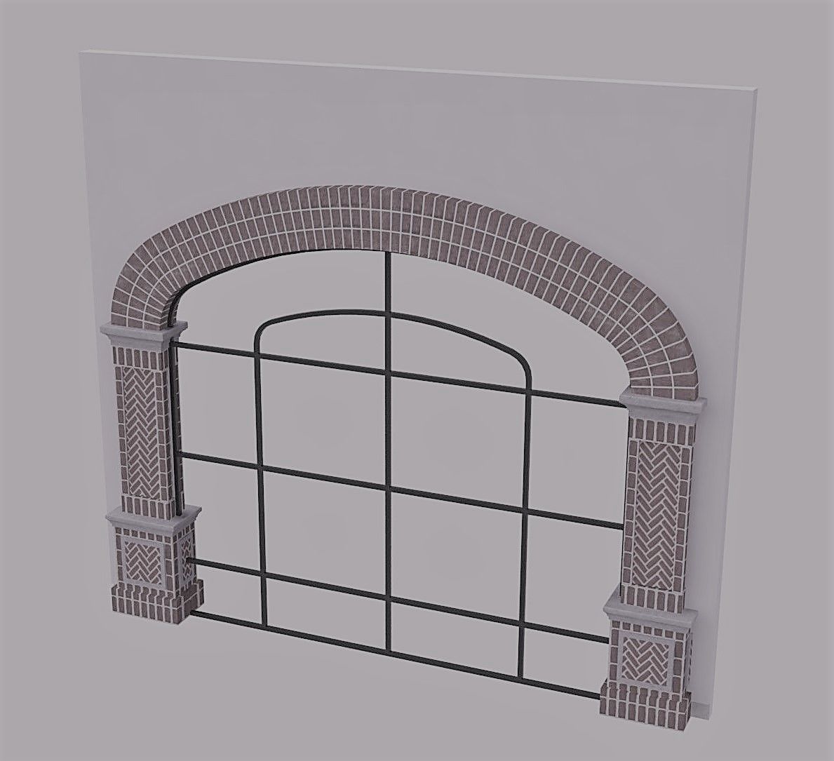 ARCHED WINDOW STOREFRONT FULL HEIGHT 3D model | CGTrader