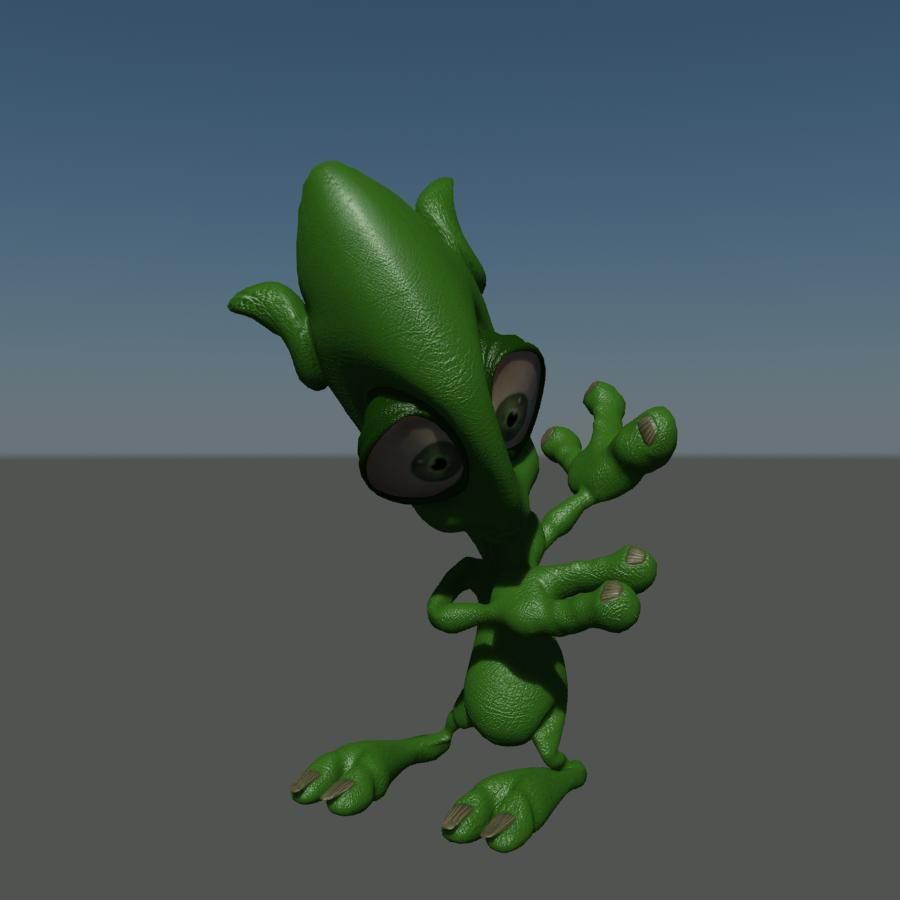 3D model alien dance VR / AR / low-poly rigged | CGTrader