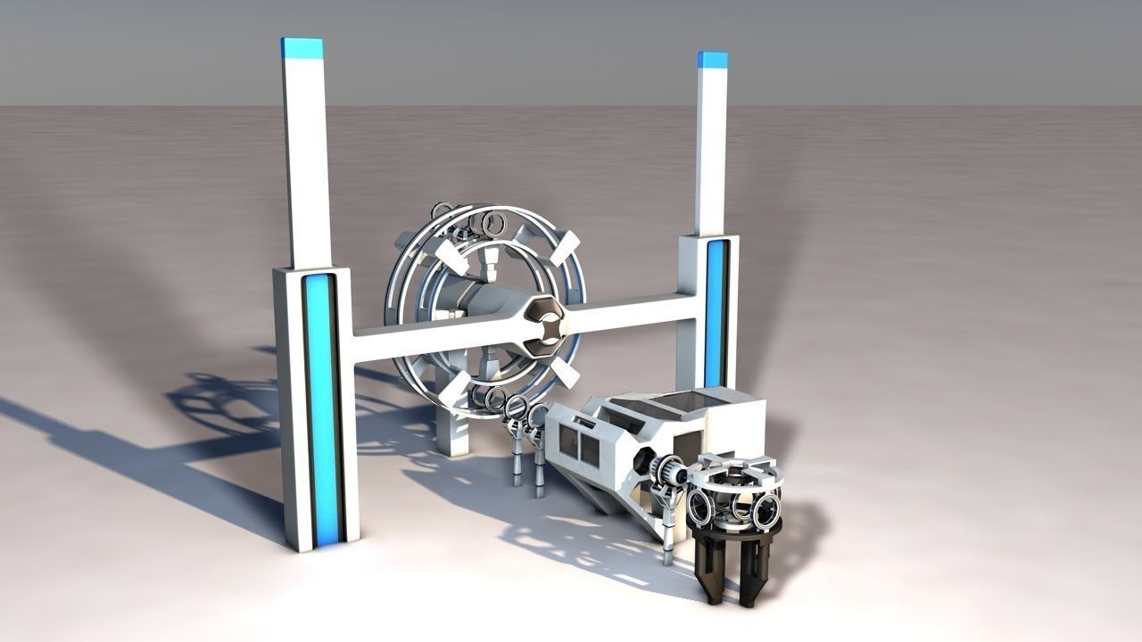 Travelar - Null Gravity Transportation free 3D model rigged | CGTrader