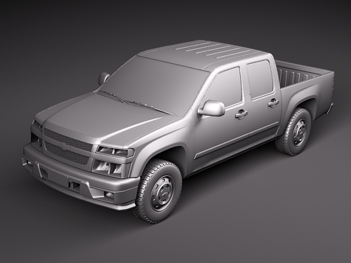 Chevrolet Colorado crew cab 3D Model 3D model | CGTrader