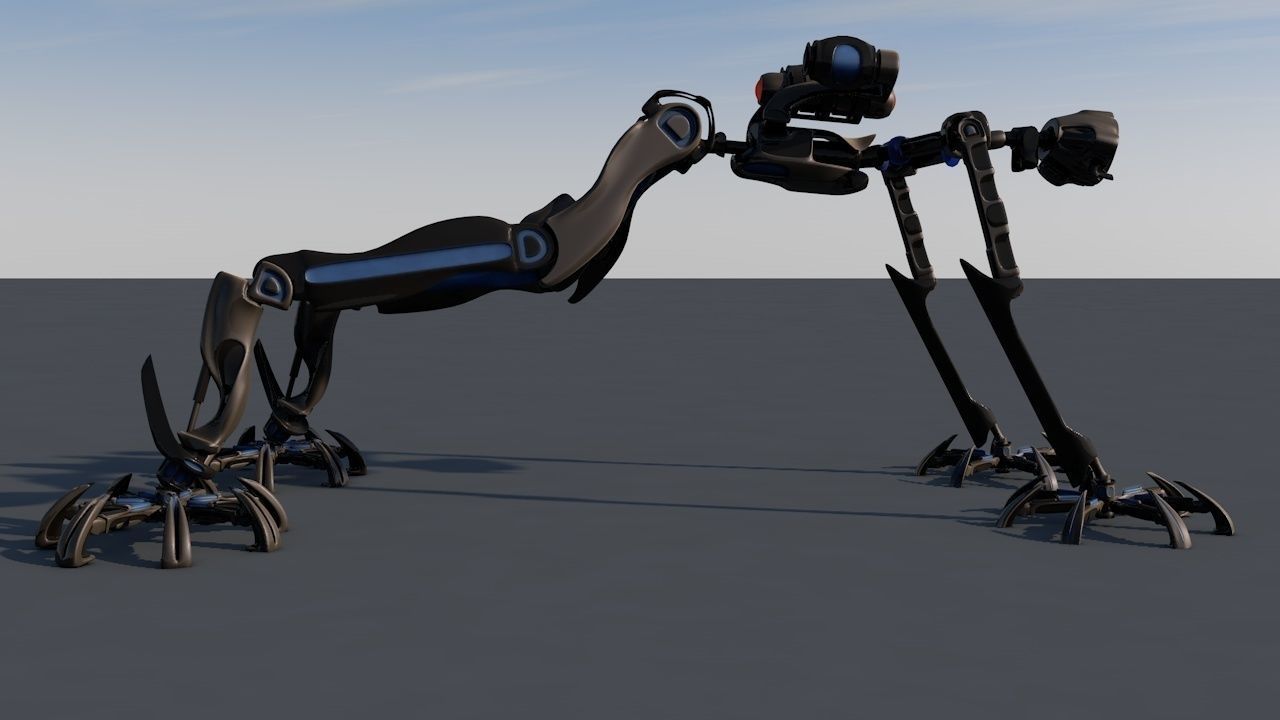 AMEE - Autonomous Mapping Exploration and Evasion 3D model rigged | CGTrader