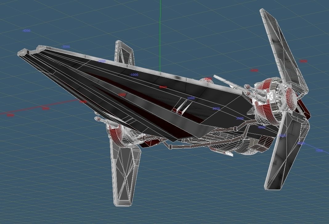 STAR-WARS Ep3 V-Wing Fighter 3D model | CGTrader