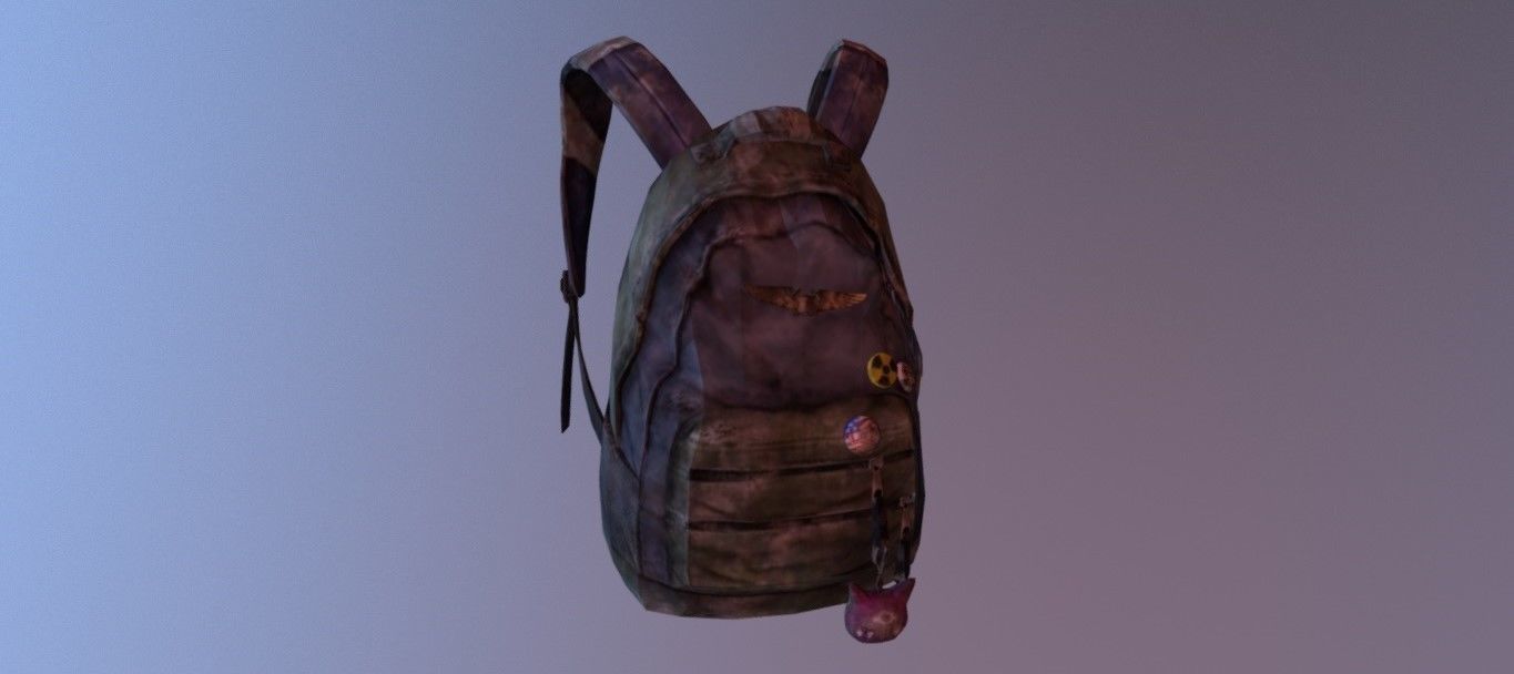 3D model The Last of Us - Ellie Backpack VR / AR / low-poly | CGTrader