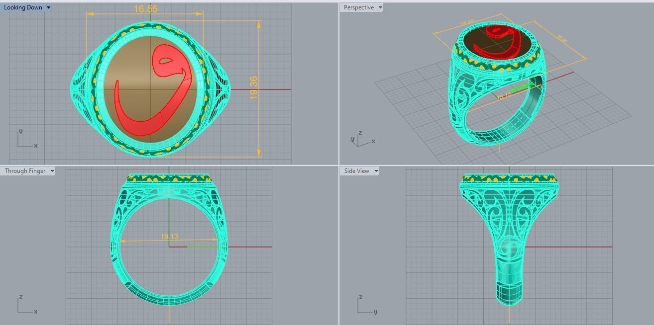 man ring 3D model 3D printable | CGTrader
