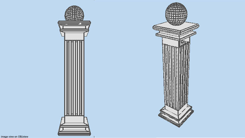 Pillar - Type 1 3D model | CGTrader