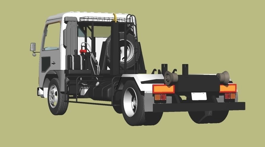 Arm-roll Dump Truck 3D model | CGTrader