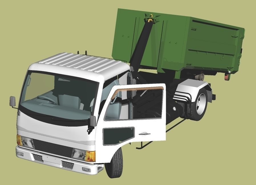 Arm-roll Dump Truck 3D model | CGTrader