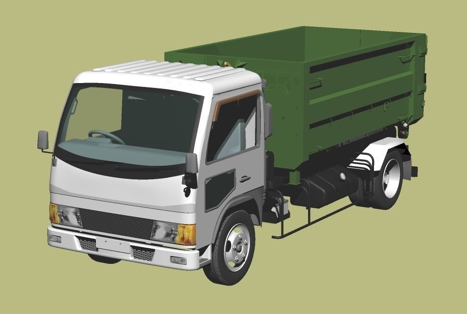 Arm-roll Dump Truck 3D model | CGTrader