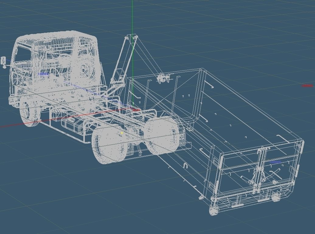 Arm-roll Dump Truck 3D model | CGTrader