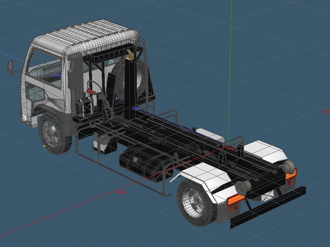 Arm-roll Dump Truck 3D model | CGTrader