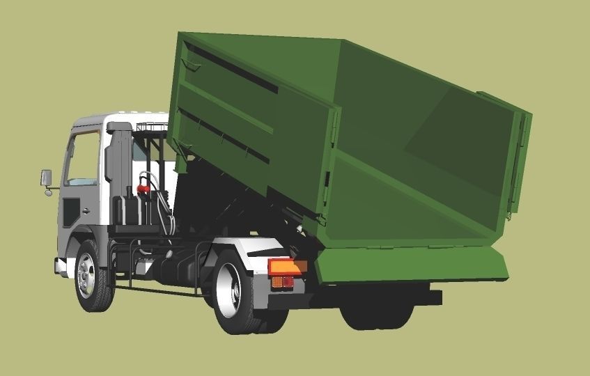 Arm-roll Dump Truck 3D model | CGTrader