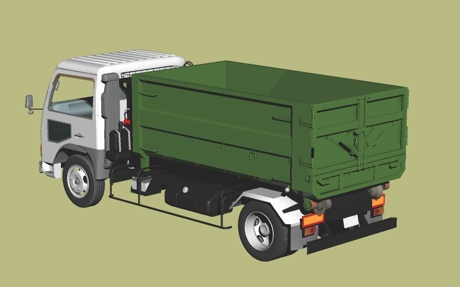 Arm-roll Dump Truck 3D model | CGTrader