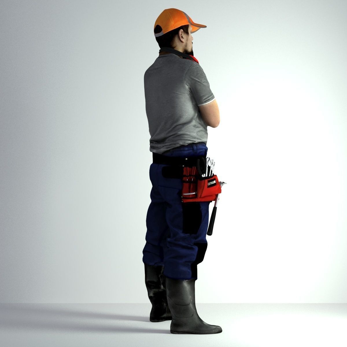 3D Scan Man Worker Safety 019 3D model | CGTrader