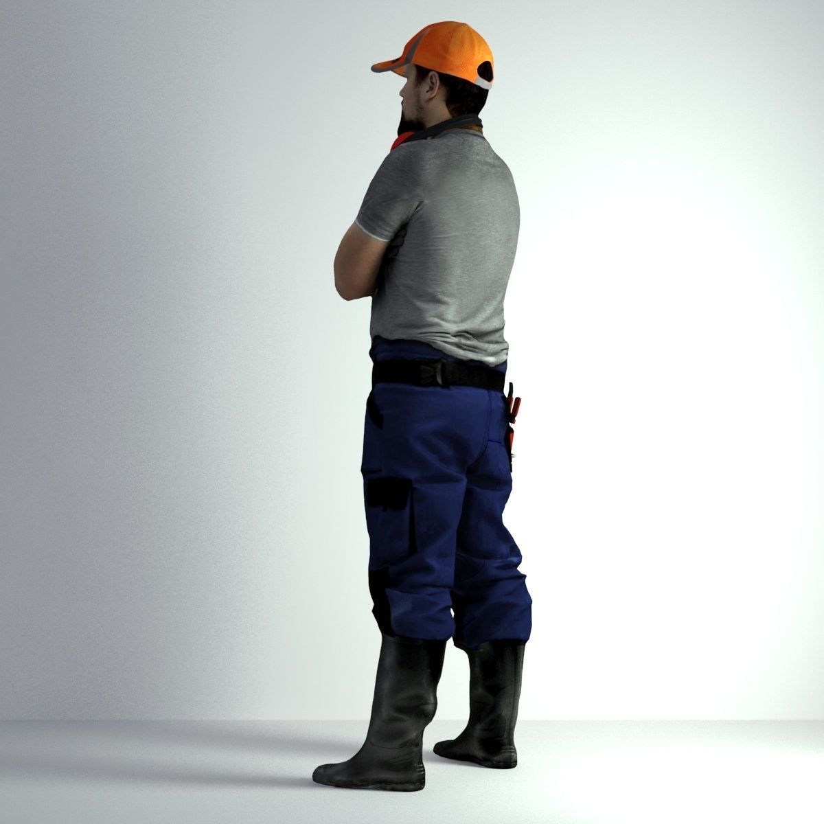 3D Scan Man Worker Safety 019 3D model | CGTrader