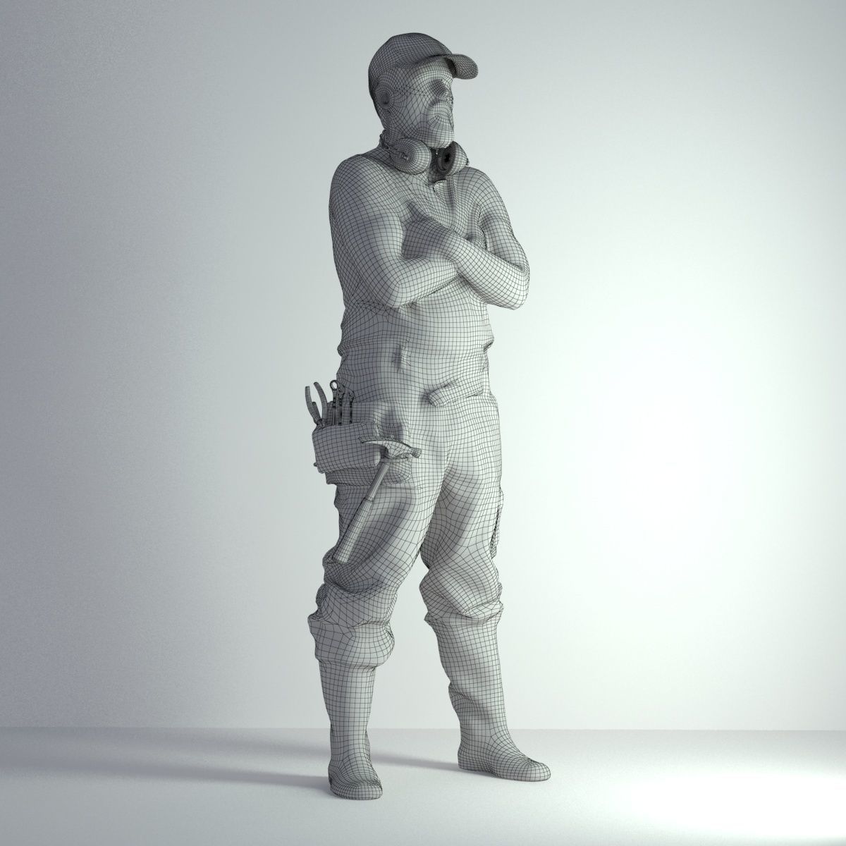 3D Scan Man Worker Safety 019 3D model | CGTrader
