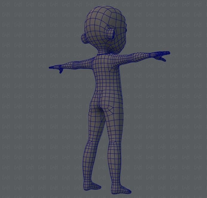 3D model Base mesh boy character VR / AR / low-poly | CGTrader