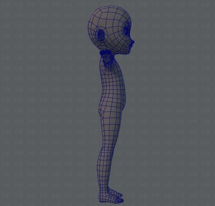 3D model Base mesh boy character VR / AR / low-poly | CGTrader