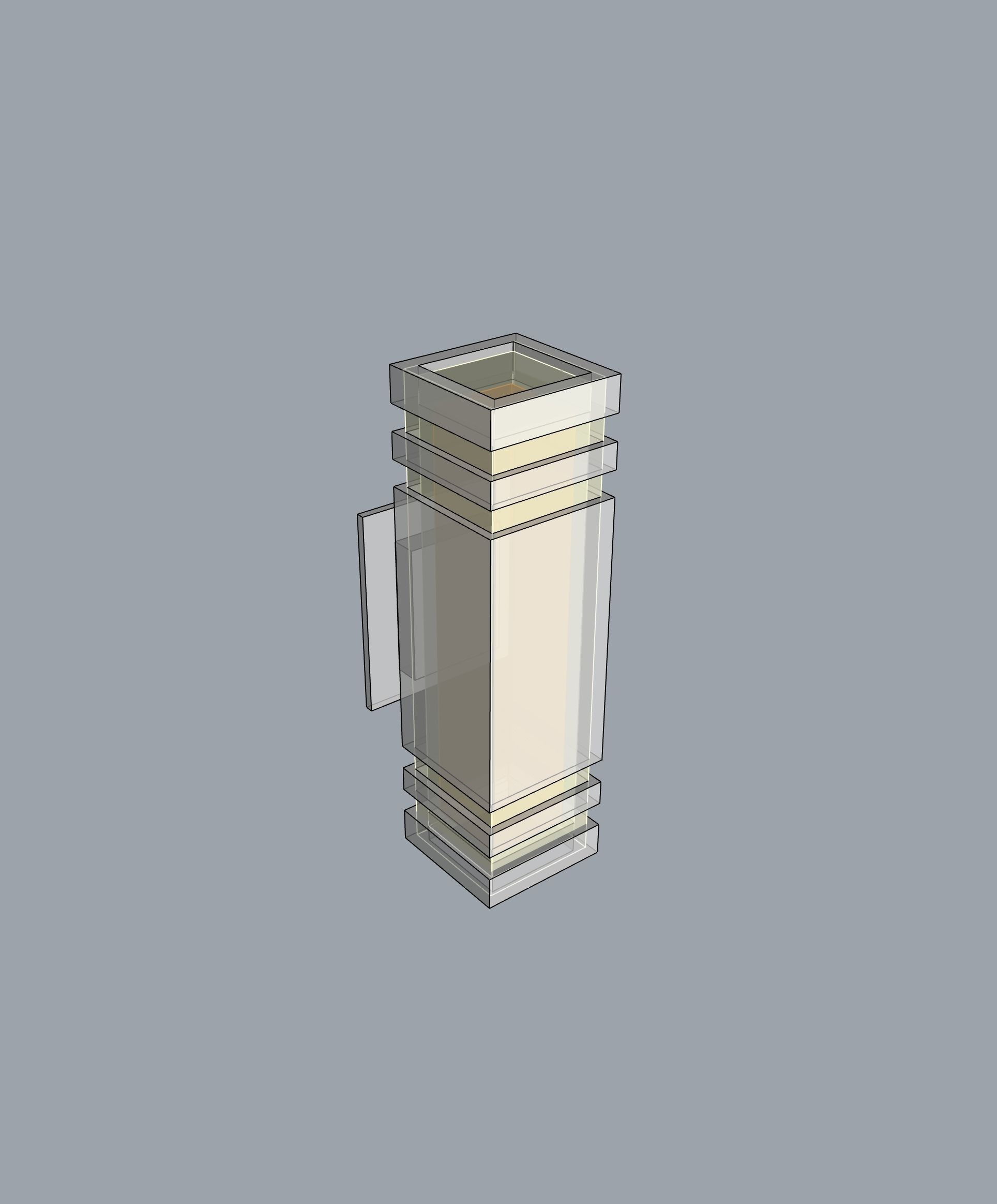 Modern wall light fixture 3D model | CGTrader