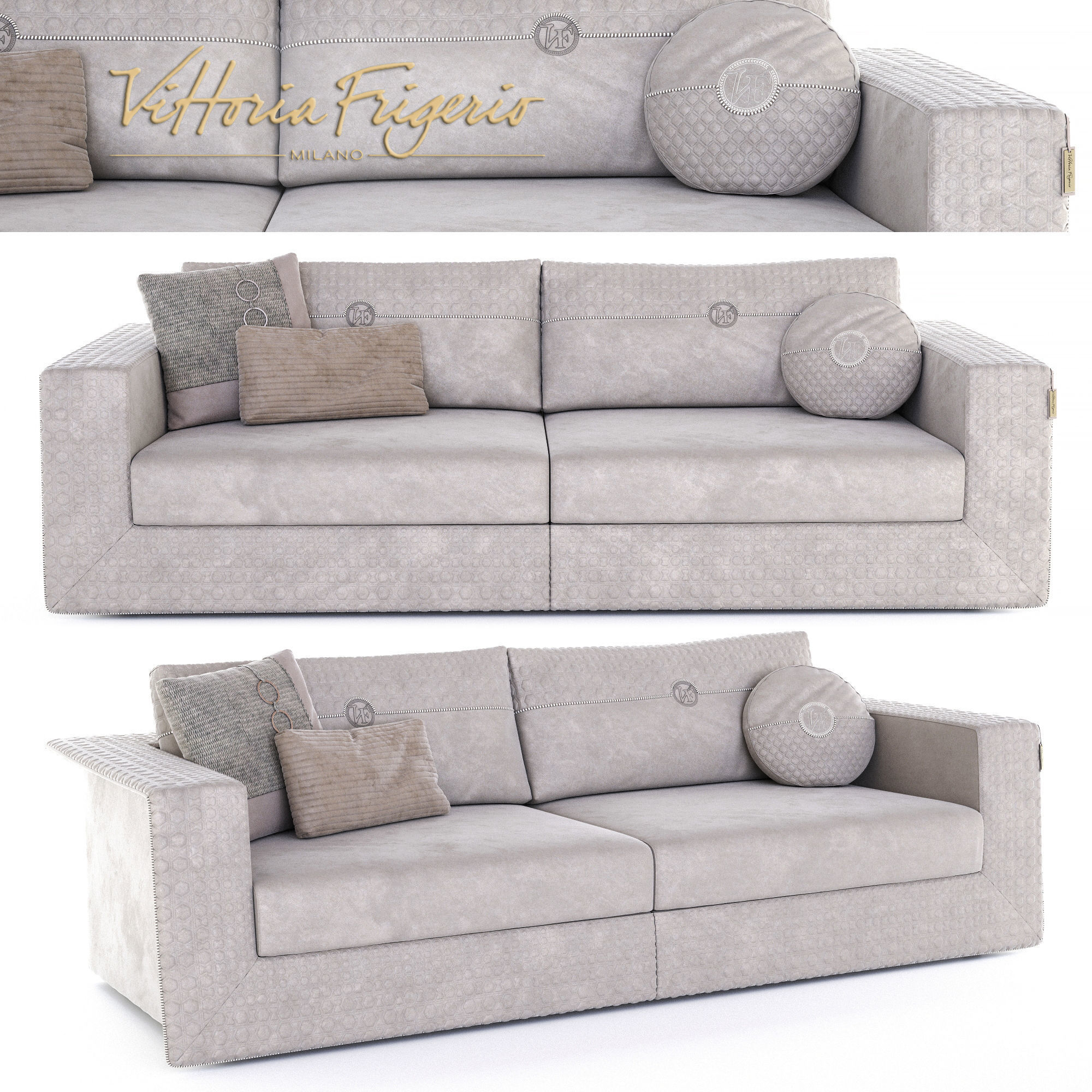 Sofa Appiani vittoria frigerio 3D model | CGTrader