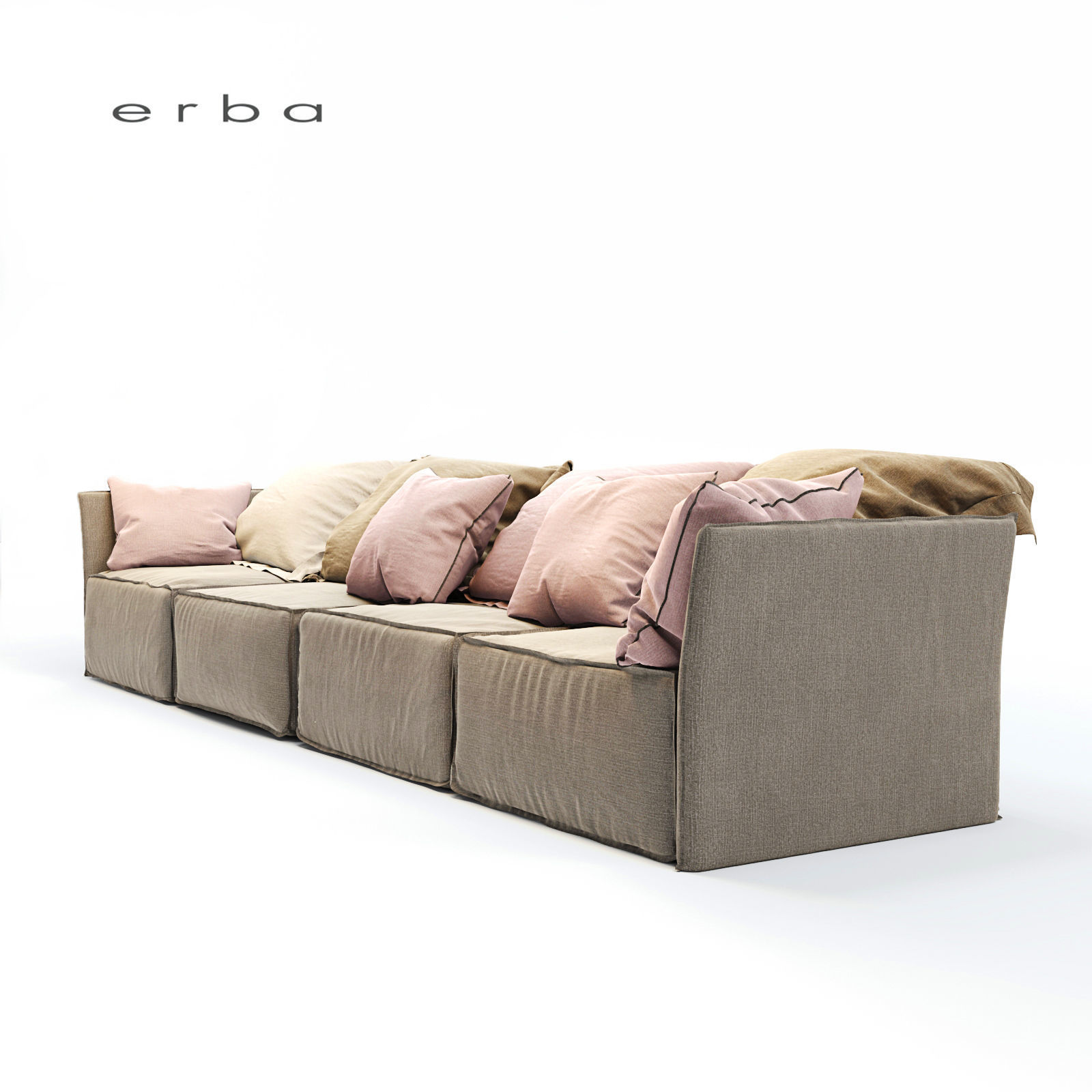 Modular sofa Indipendent Erba free 3D model | CGTrader