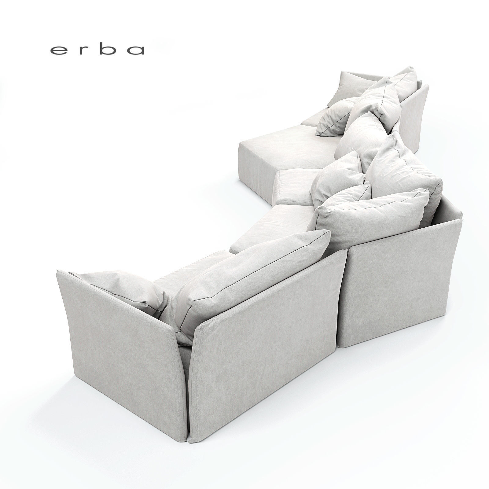 Modular sofa Indipendent Erba free 3D model | CGTrader