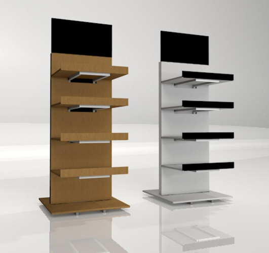 cosmetic rack free 3D model | CGTrader