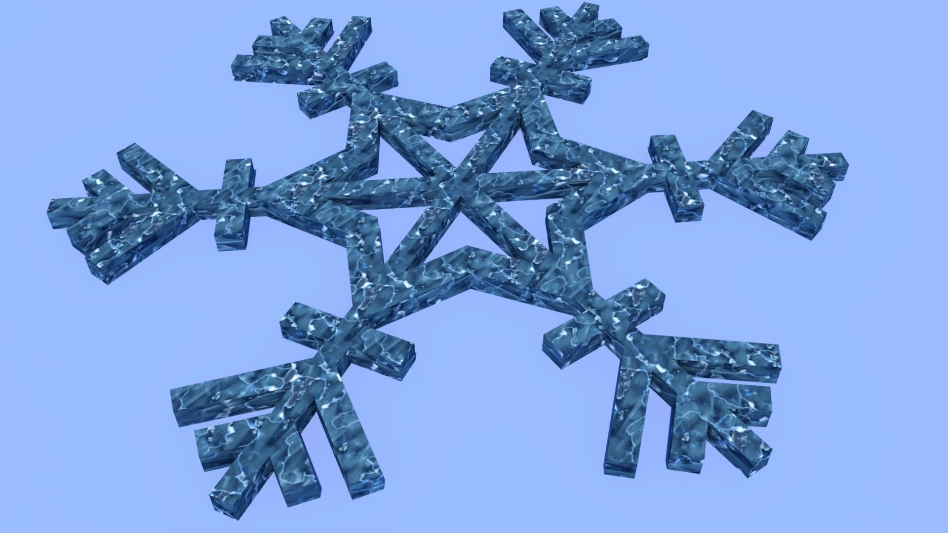 3D model Snowflakes VR / AR / low-poly | CGTrader