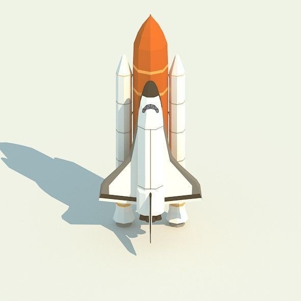 3D model LowPoly Space Shuttle VR / AR / low-poly | CGTrader