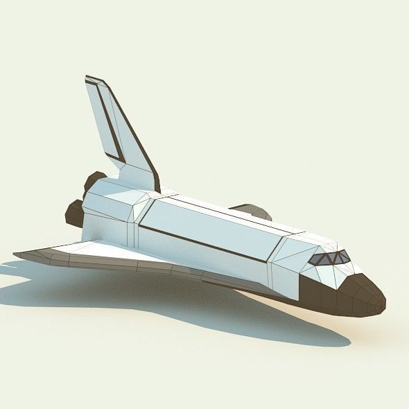 3D model LowPoly Space Shuttle VR / AR / low-poly | CGTrader