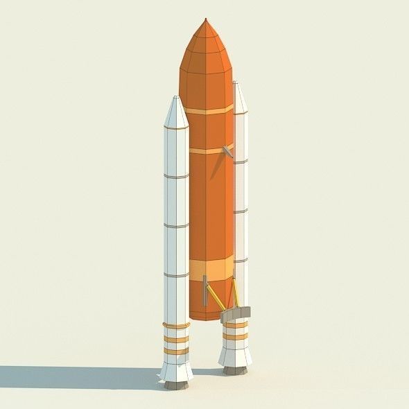 3D model LowPoly Space Shuttle VR / AR / low-poly | CGTrader