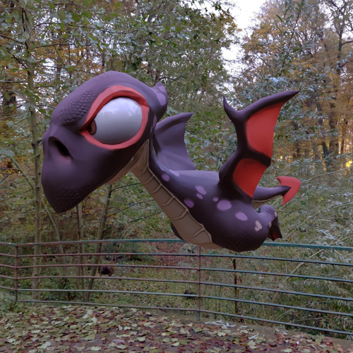 3D model Cartoon Dragon low-poly 3D model VR / AR / low-poly | CGTrader