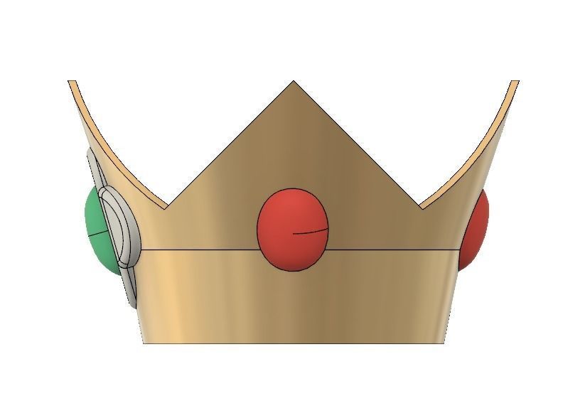 Flower Princess Daisy Crown 3D model 3D printable | CGTrader