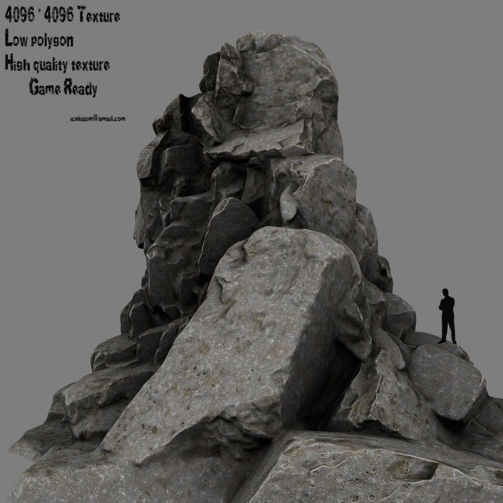 3D model rock cliff VR / AR / low-poly | CGTrader