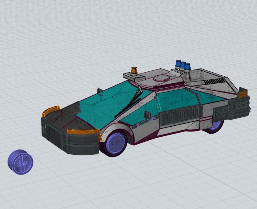 Blade Runner Police Car 3D model | CGTrader