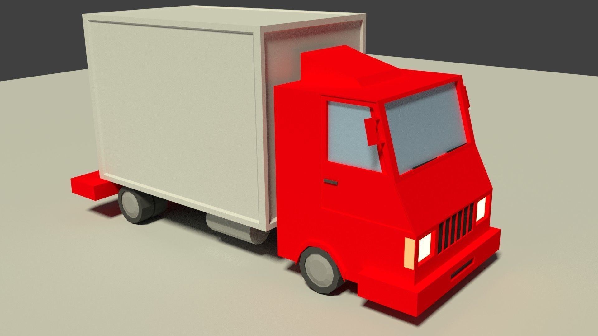 3D model Low Poly Truck VR / AR / low-poly | CGTrader