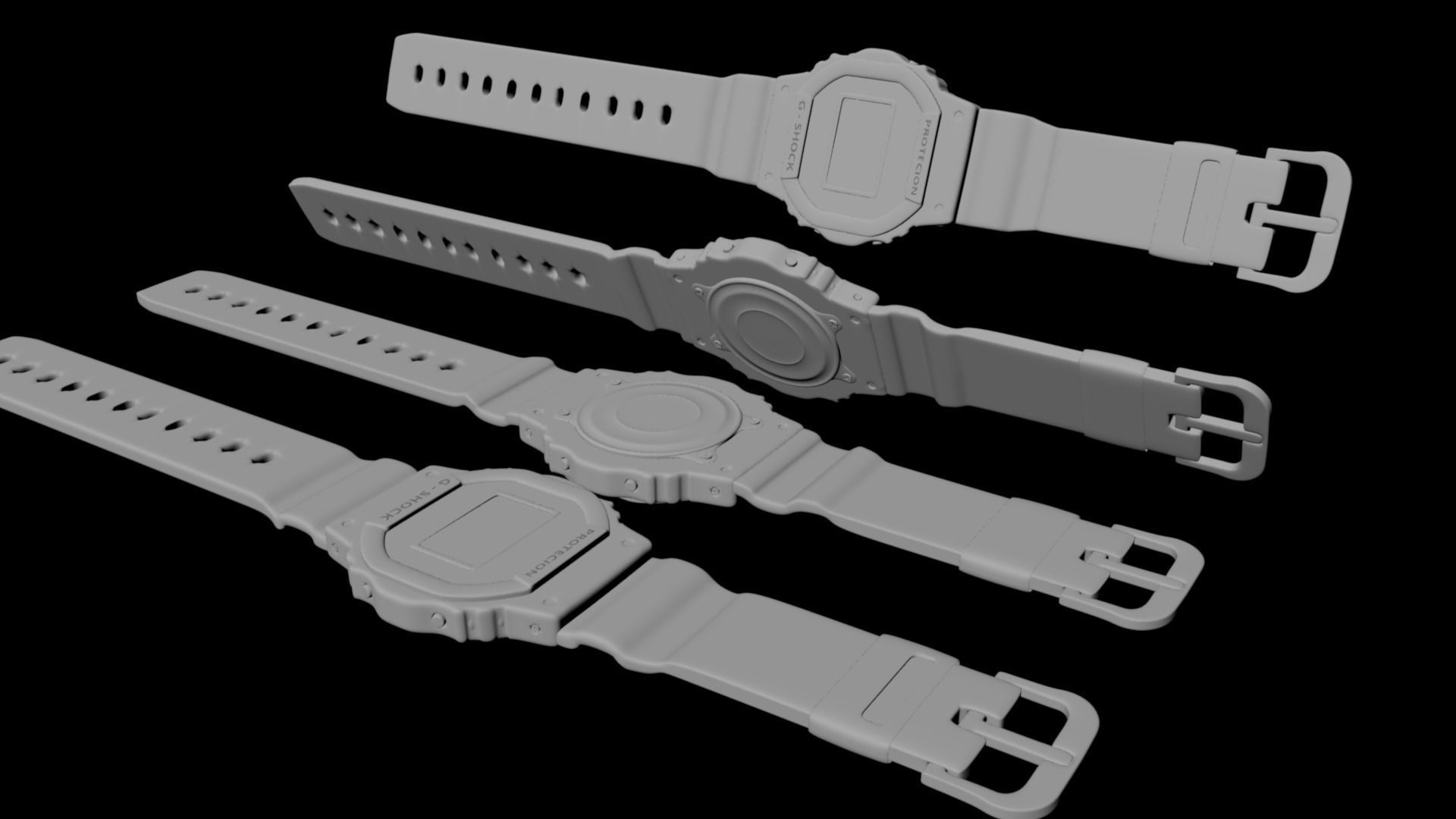 Casio G - Shock Watch 3D Model 3D model | CGTrader