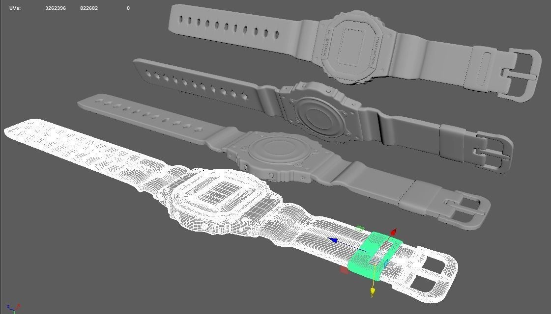 Casio G - Shock Watch 3D Model 3D model | CGTrader