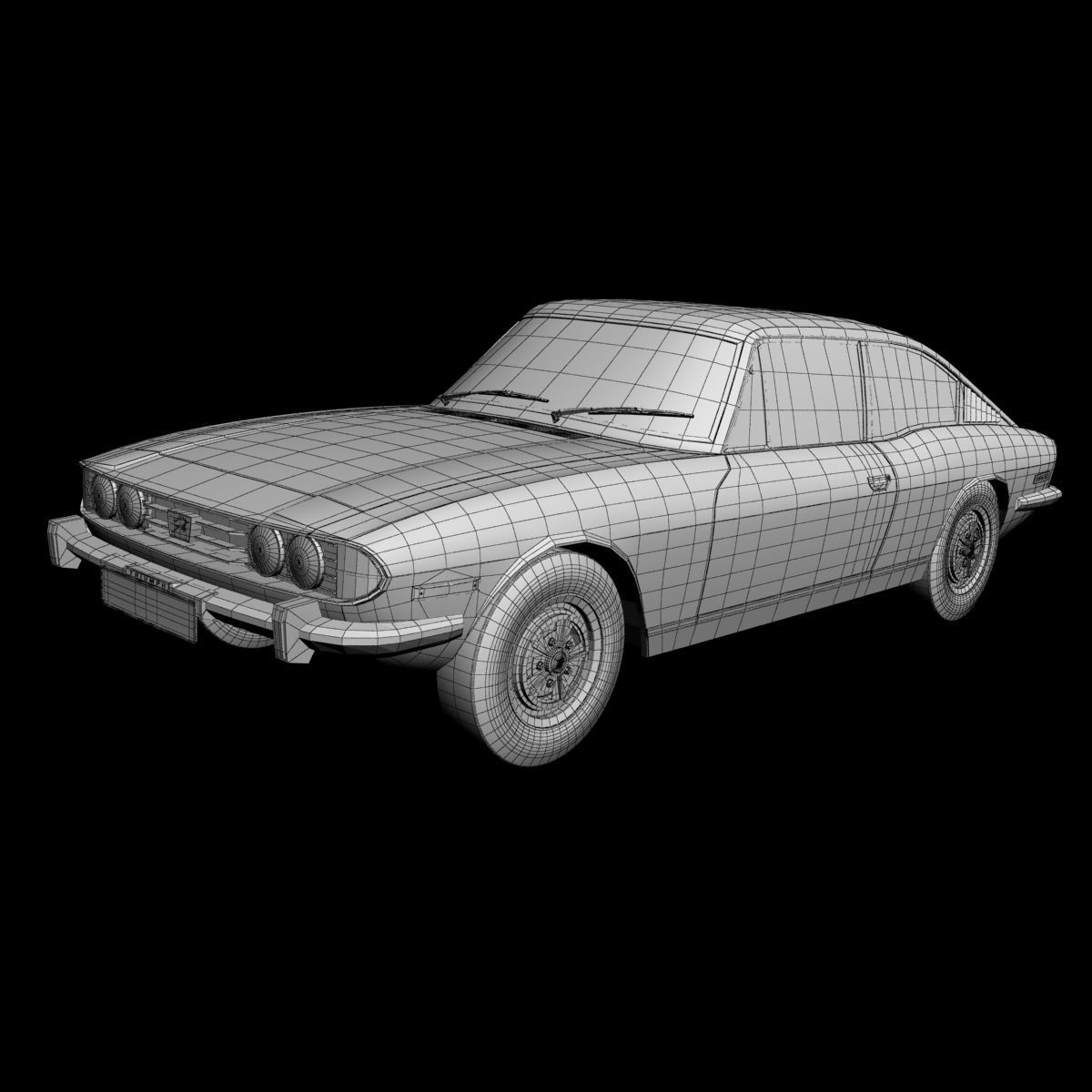 Triumph Stag Fastback prototype 3D model | CGTrader